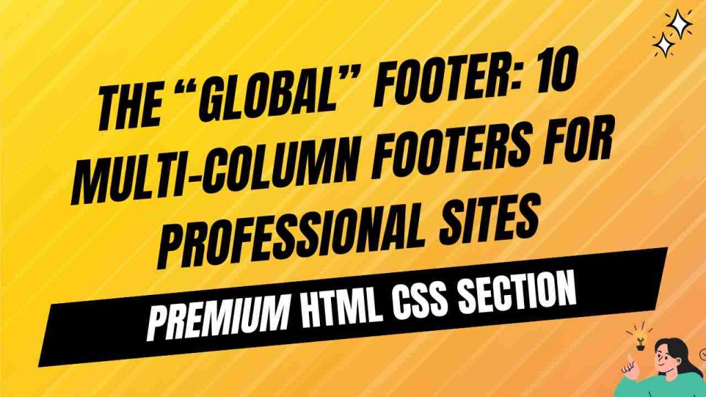 The “Global” Footer: 10 Multi-Column Footers for Professional Sites ...